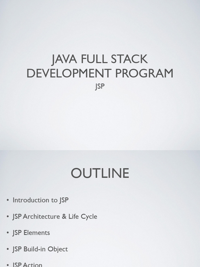 Java Full Stack Development Program | PDF | Computing | Computer Programming