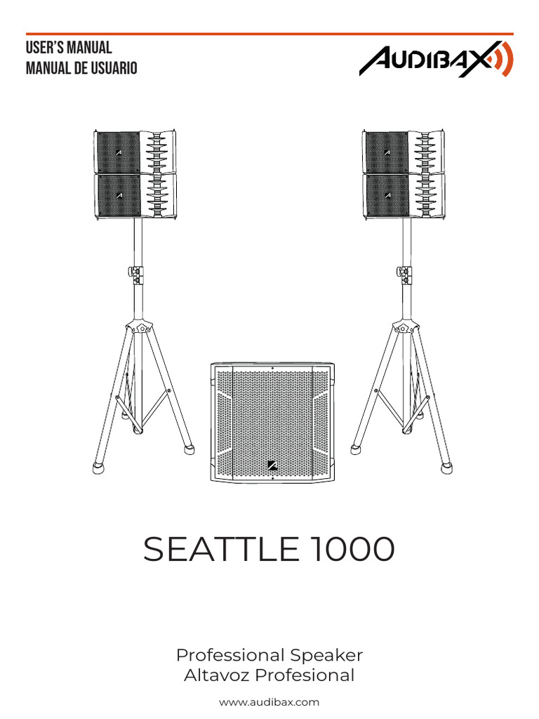 USER MANUAL ENG-ESP Audibax Seattle 1000 | PDF | Ac Power Plugs And Sockets | Electrical Connector