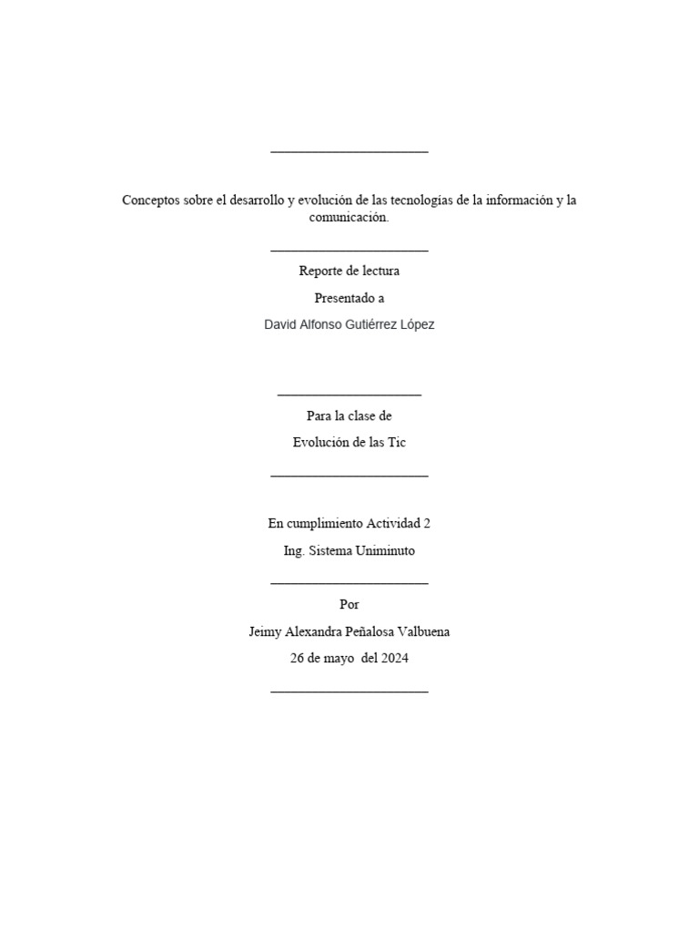 Evolucion de La Tecnologia | PDF | Tecnología de información y ... Evolucion de La Tecnologia | PDF | Tecnología de información y ...