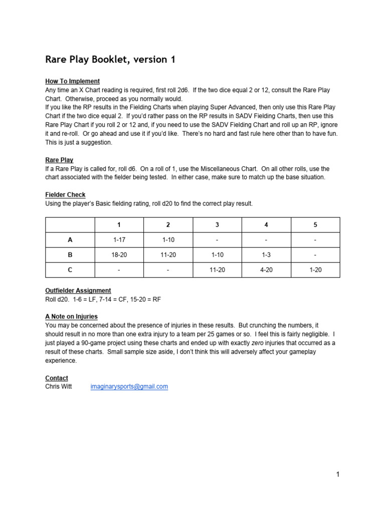 Rare Plays | PDF | Baseball Field | Pitcher