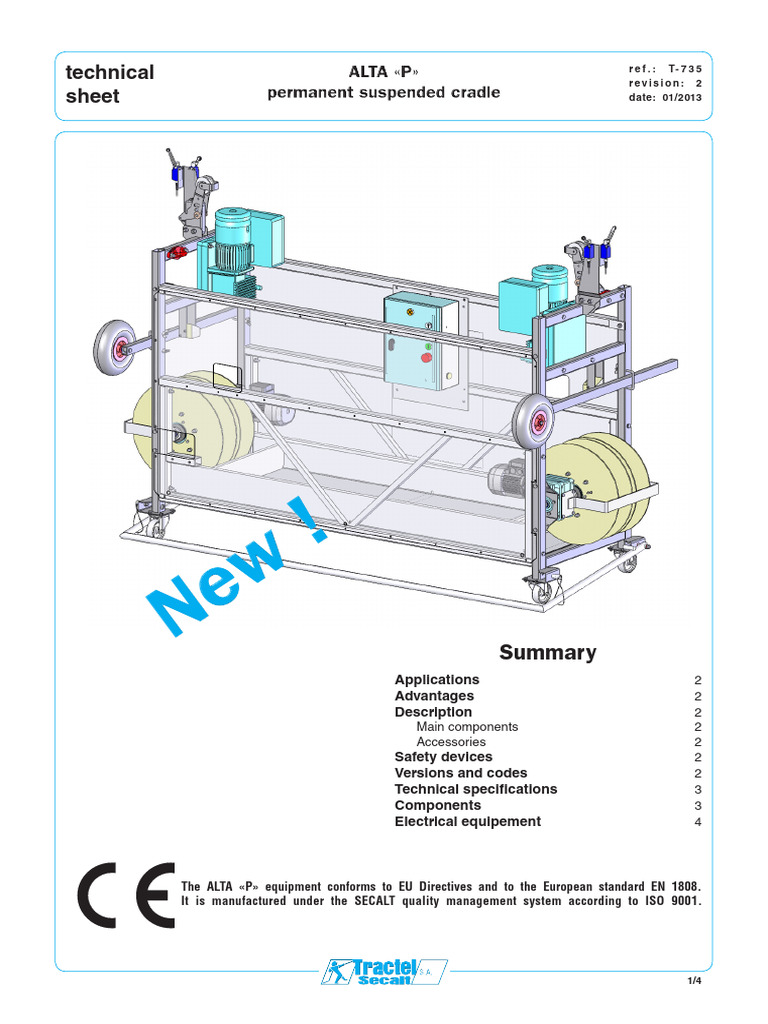 Cradle ALTA P | PDF | Wire | Manufactured Goods