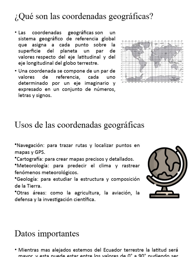 Coordenadas Geográficas y Usos en Perú | PDF