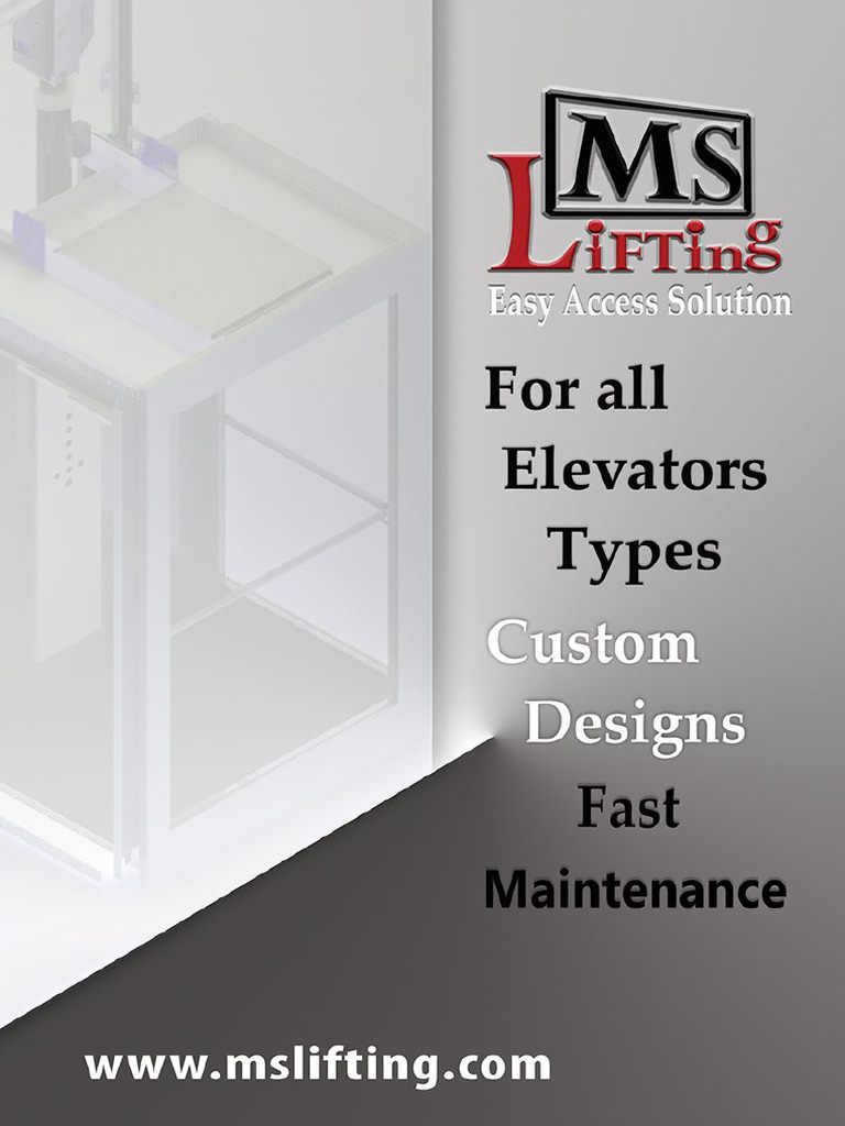 MS Lifting (Elevator Catalog) | PDF