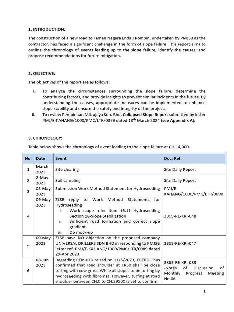 Slope Failure Report | PDF | Soil | Flood