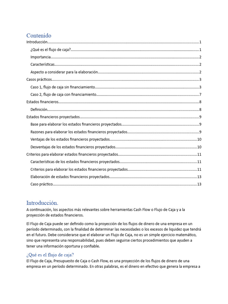 Ejemplo 2023 de Módulo 4 Prespuestos y Proyección de EEFF | PDF ...