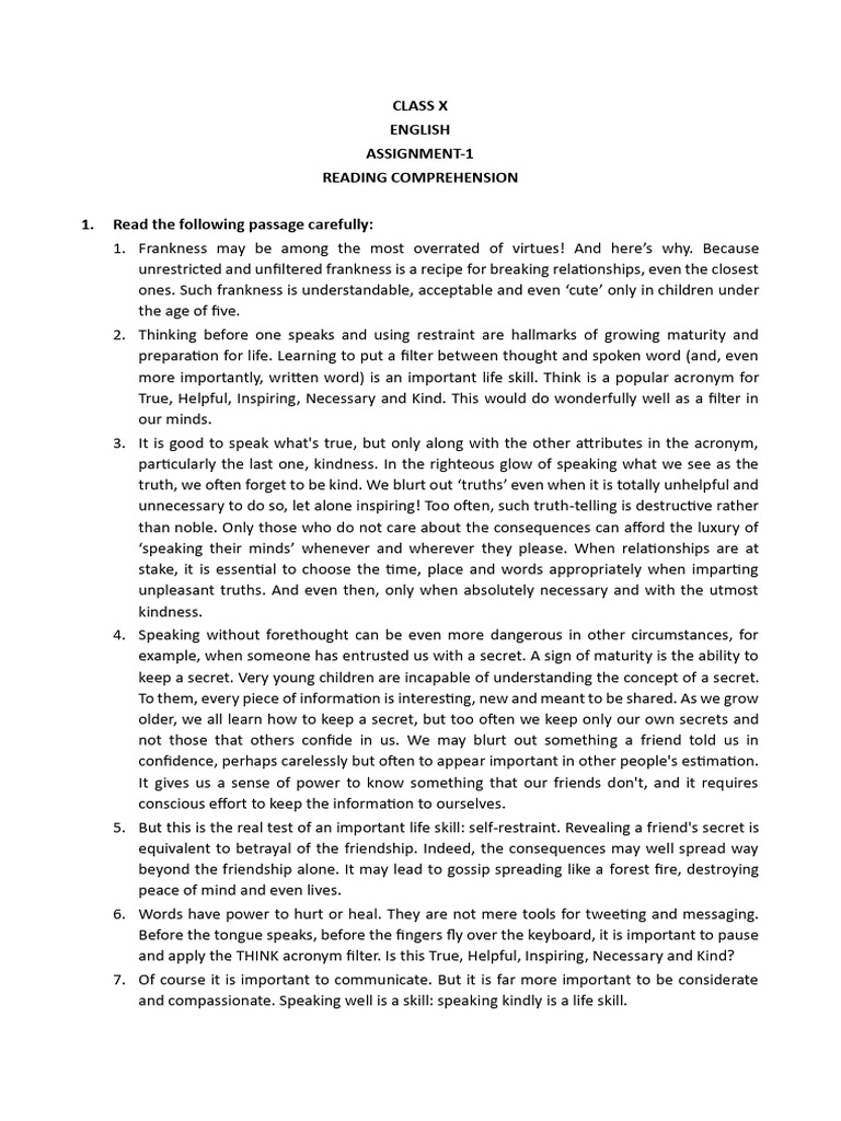 ASSIGNMENT - EnglishXHHW24 25ASSIGNMENT 1 - 20240604105929 2 | PDF ...
