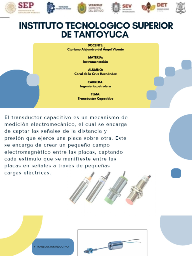 Transductor Capacitivo: Funcionamiento y Aplicaciones | PDF | Ciencias ...