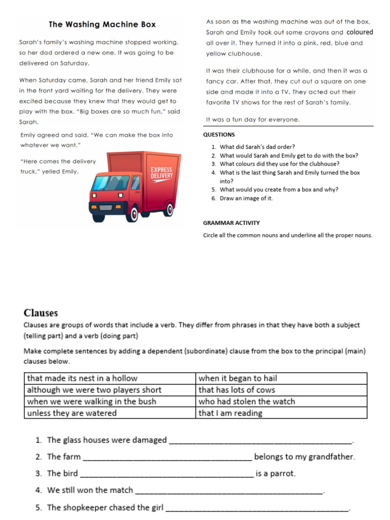 Lesson 5 | PDF | Clause | Phrase