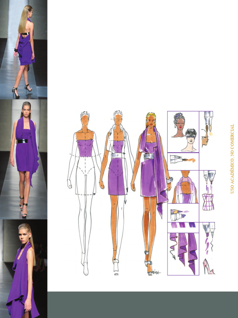 Abling, Bina - Bosquejar Prendas y Detalles | PDF | Moda | Dibujo