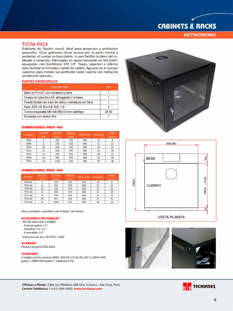 Gabinete Pared TP v5 | PDF