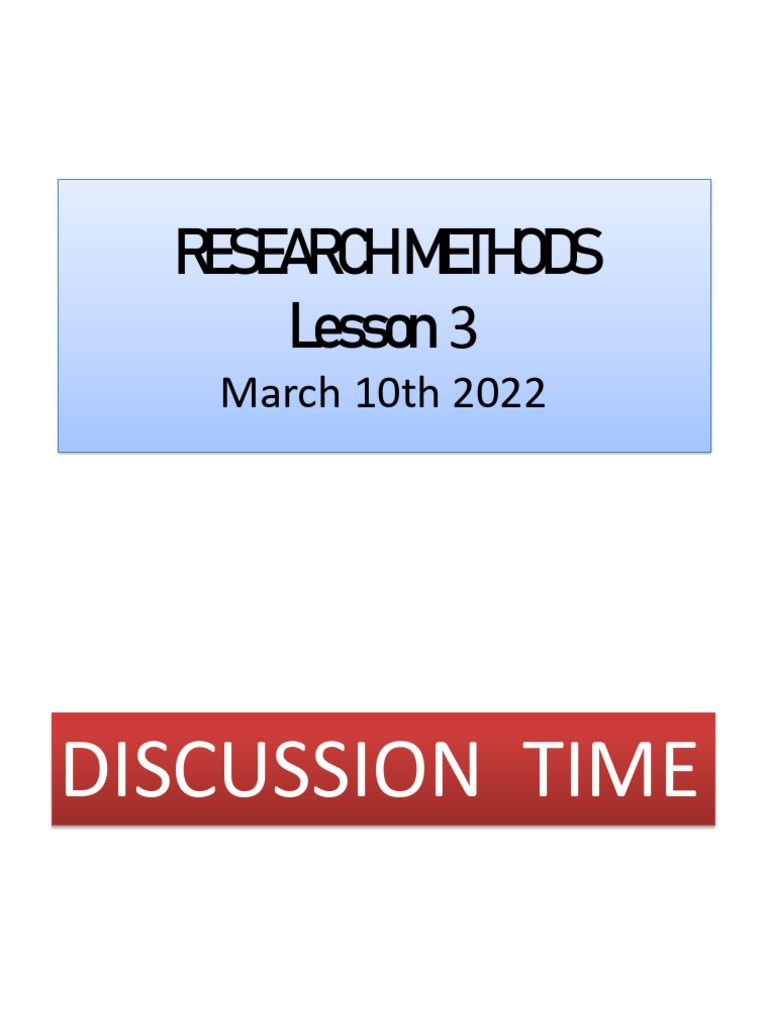 Lesson 3 Research Methods | PDF | Electroencephalography | Event ...