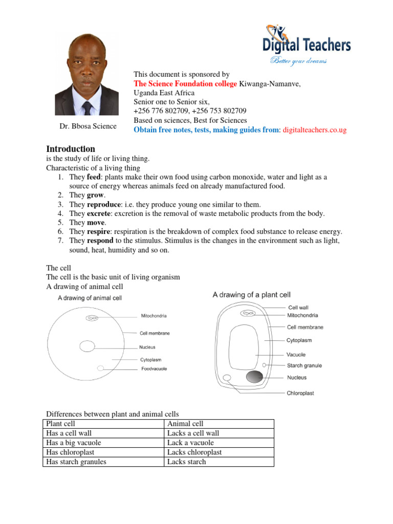 Cell Tissue Organs And Organism Pdf Tissue Biology Human Body