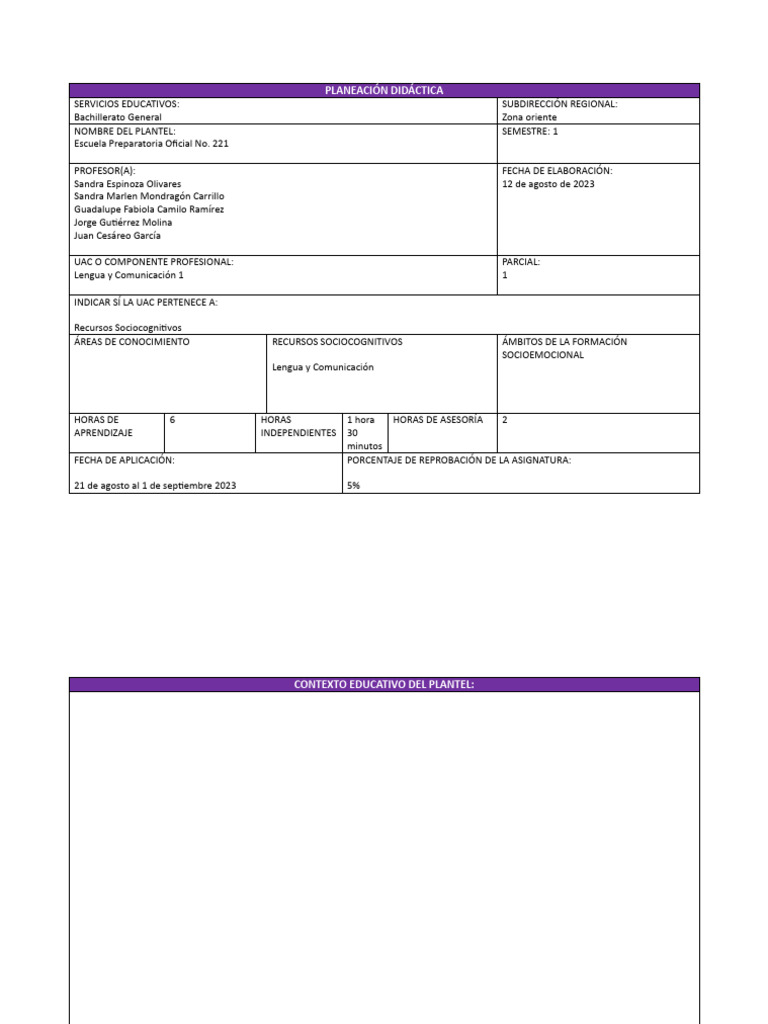 Uac-Progresion 1 Lengua y Comunicacion 1 | PDF | Evaluación | Aprendizaje