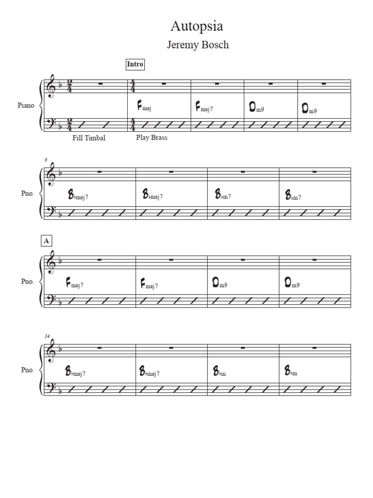 Autopsia - Jeremy Bosch - Score | PDF