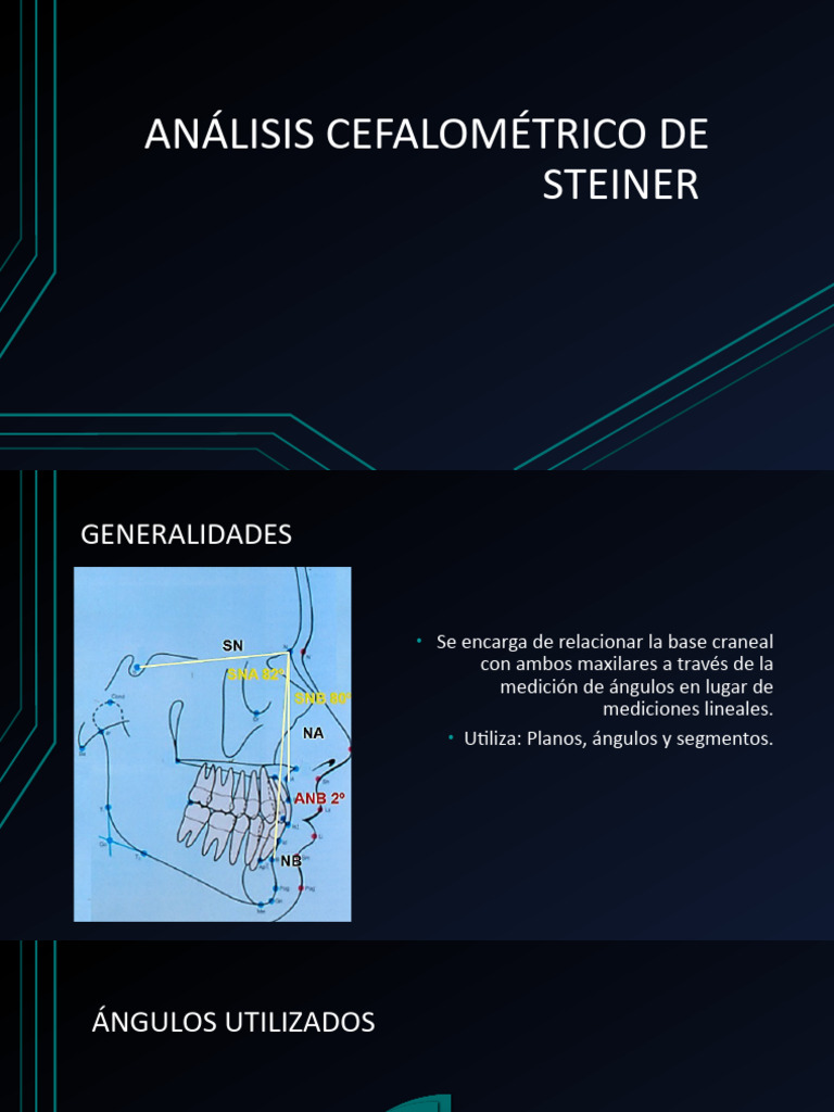 Estudio Cefalométrico de Steiner | PDF