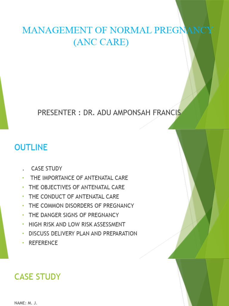 Management of Normal Pregnancy (Anc Care) Cuixlex | PDF | Pregnancy ...