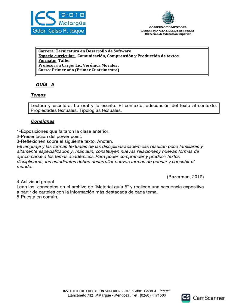 Guía de Comunicación para Estudiantes | PDF | Crecimiento personal y ...
