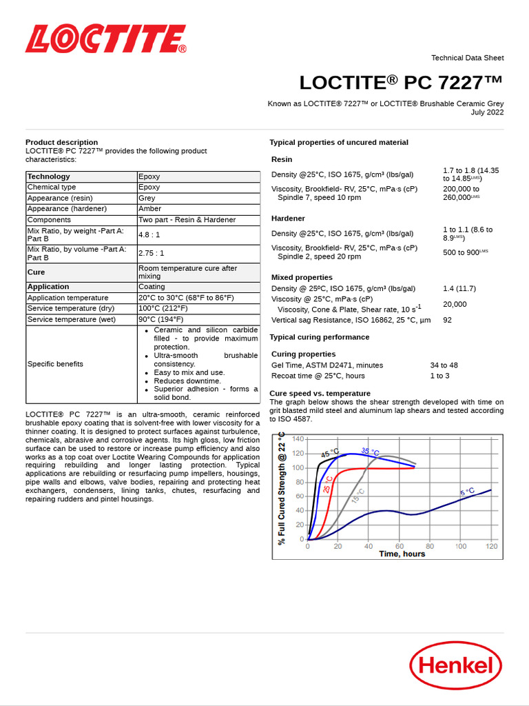 LOCTITE PC 7227 en - GL | PDF | Epoxy | Viscosity