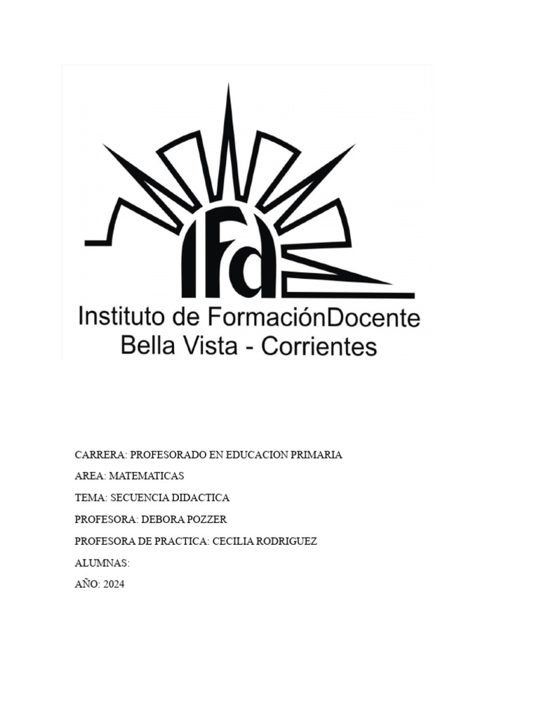 Planificación De Matemáticas Pdf