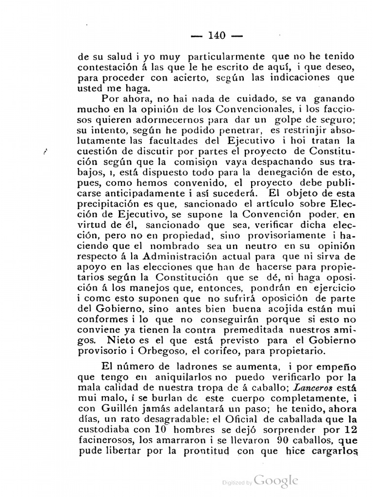 Luis Orbegoso - Documentos Mariscal Orbegoso 1 - 1908 Lima-Page158 | PDF