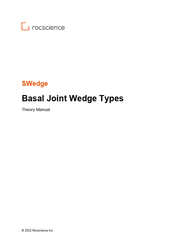 SWedge Theory Manual Basal Joint Wedge Types | PDF | Tetrahedron | Geometry