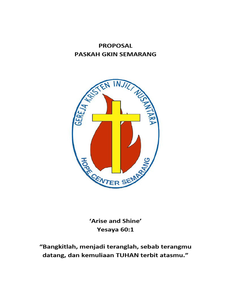 Proposal Paskah | PDF