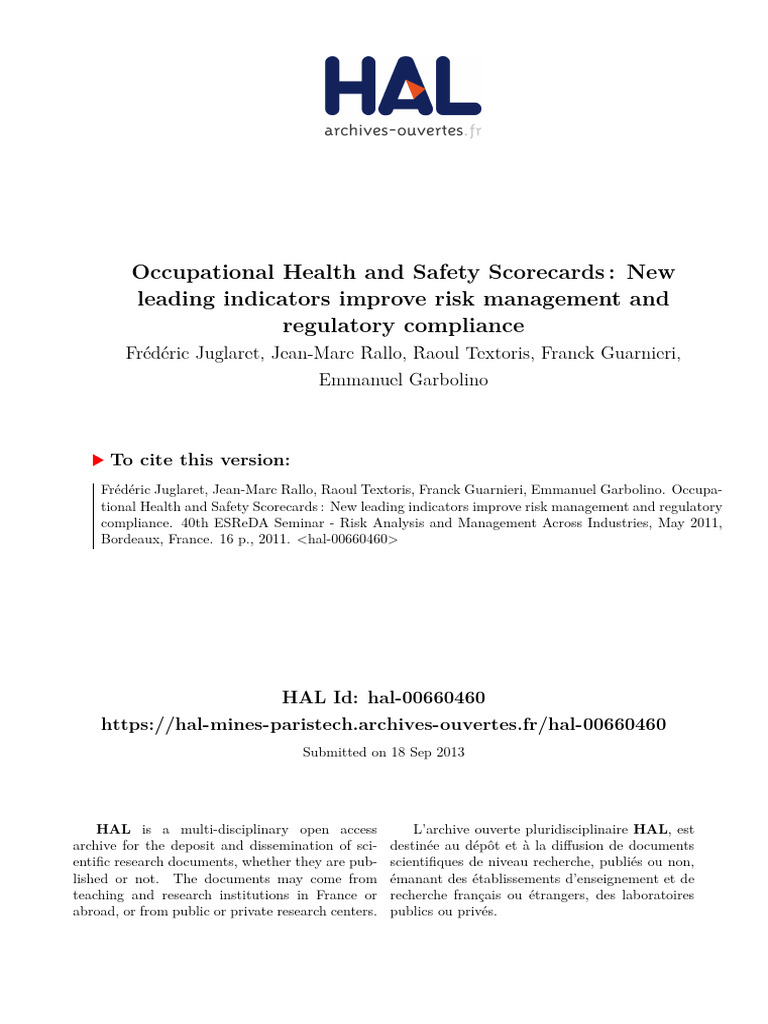 HAL Safety | PDF | Risk | Occupational Safety And Health