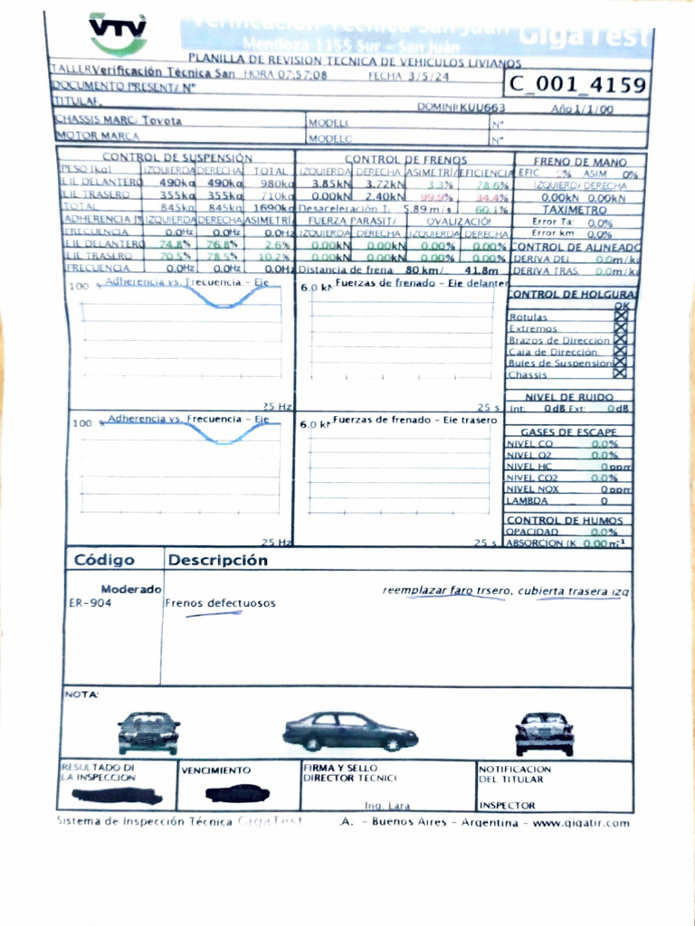 RTO Provisoria Hilux | PDF | Vehículo de motor | Vehículos terrestres
