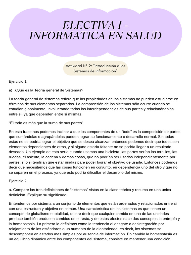 Electiva I | PDF | Conocimiento | Sistema