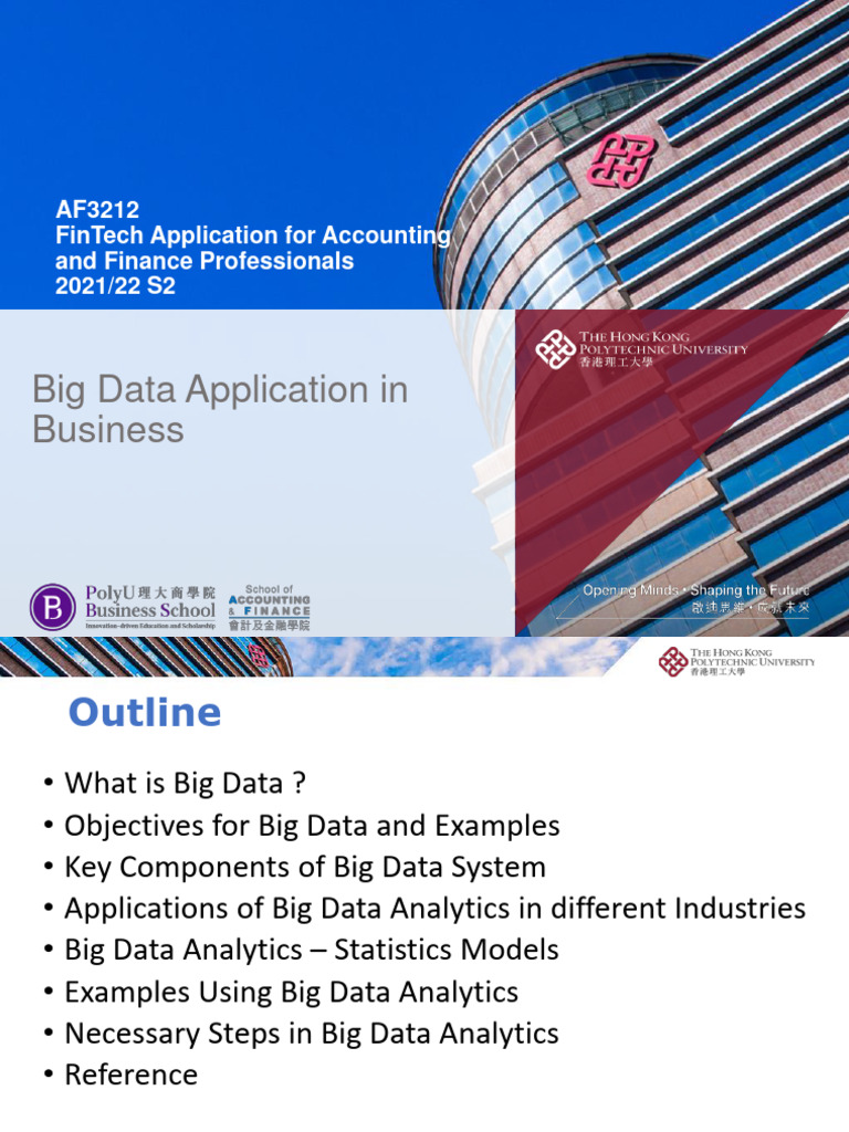 Week 5 Big Data Application in Business | PDF | Analytics | Big Data