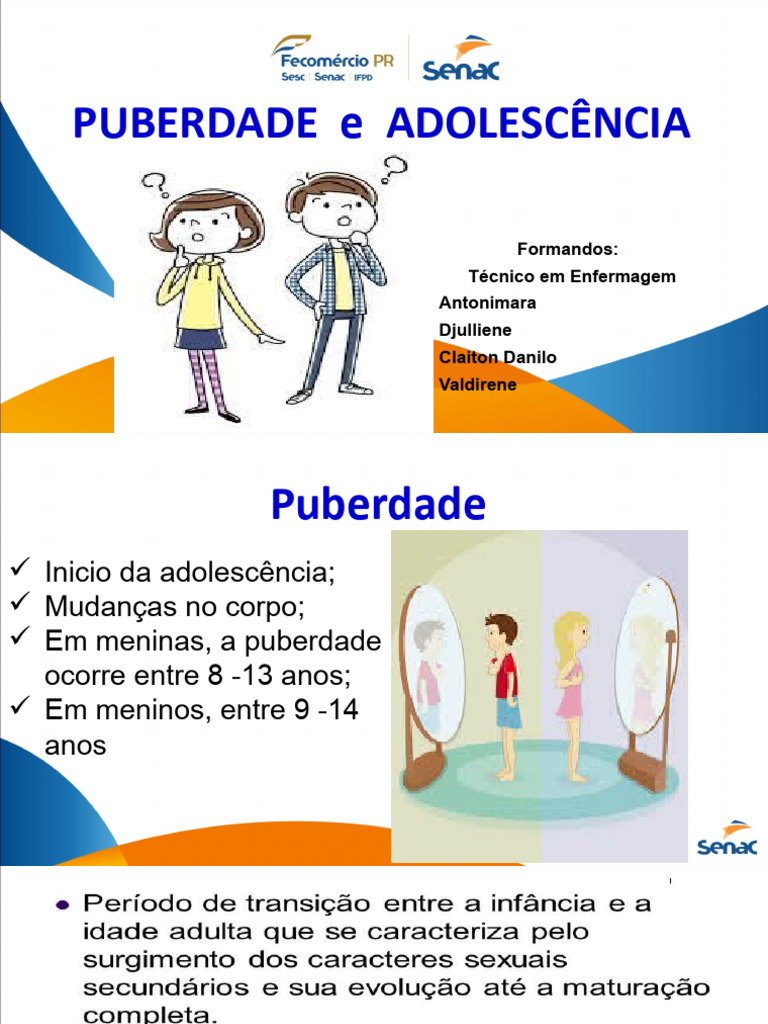 Puberdade Último - Projeto Integrador | PDF | Cabelo | Puberdade