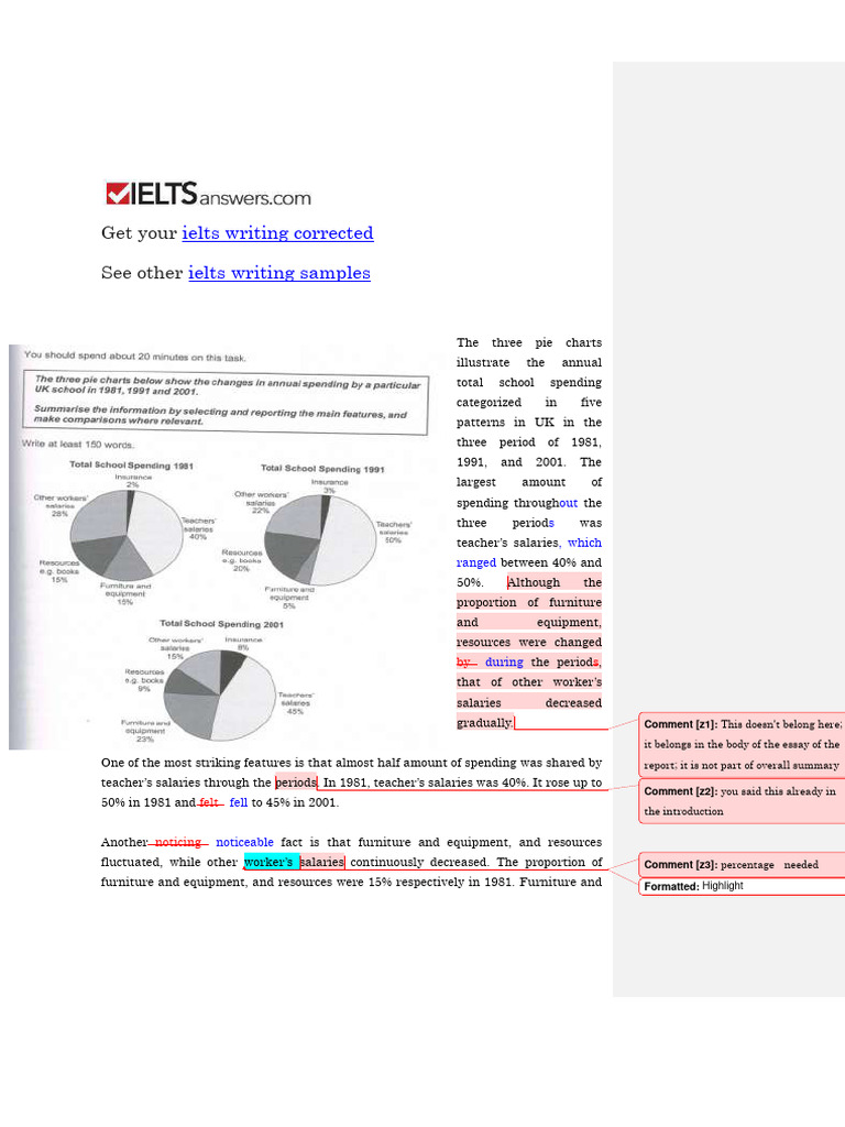Ielts Reports School Spendings | PDF