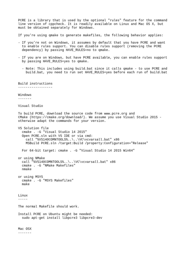 Build Pcre Pdf Computers