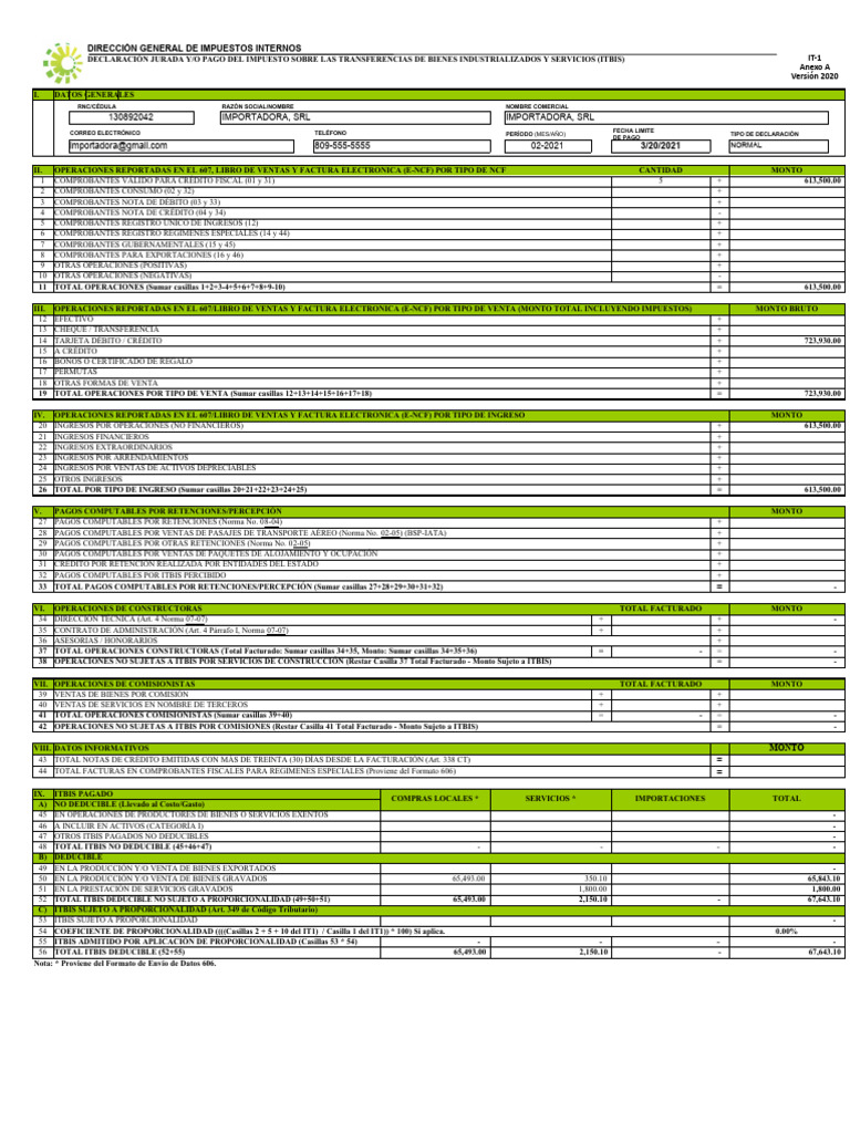 Taller de Impuestos It1 | PDF | Tarjeta de crédito | Impuestos