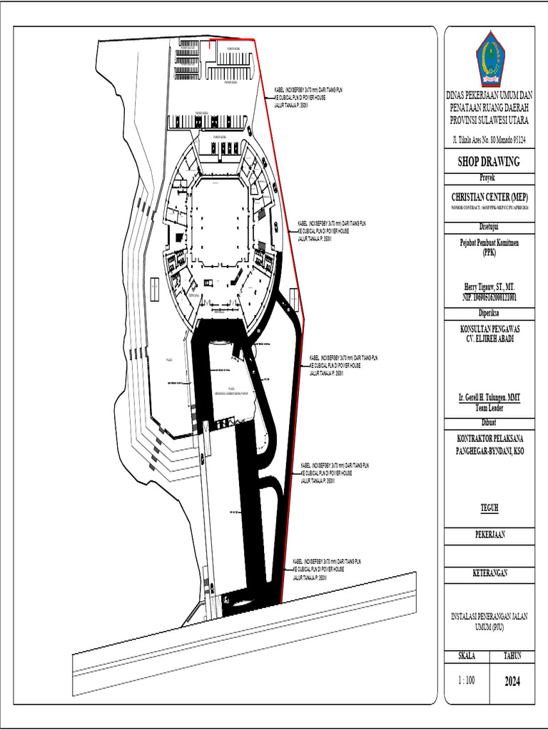 Denah Jalur Kabel TM | PDF