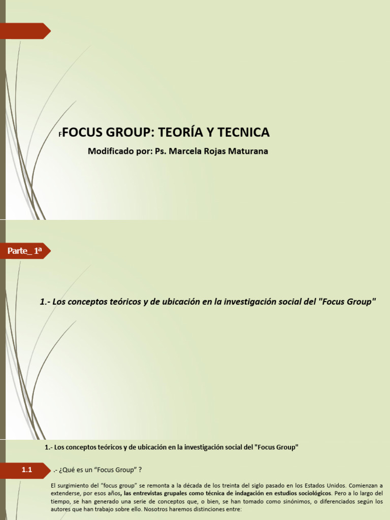 Guía Práctica para Focus Groups | PDF | Grupo de enfoque