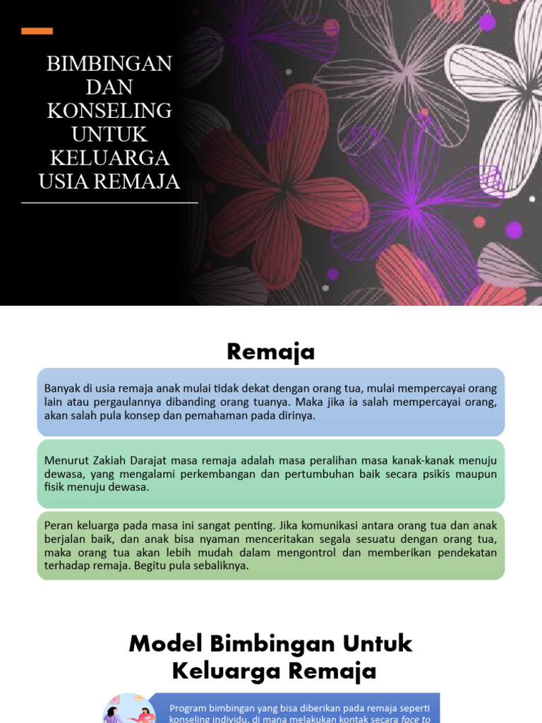 Bimbingan Keluarga untuk Remaja Sehat | PDF | Karier & Perkembangan