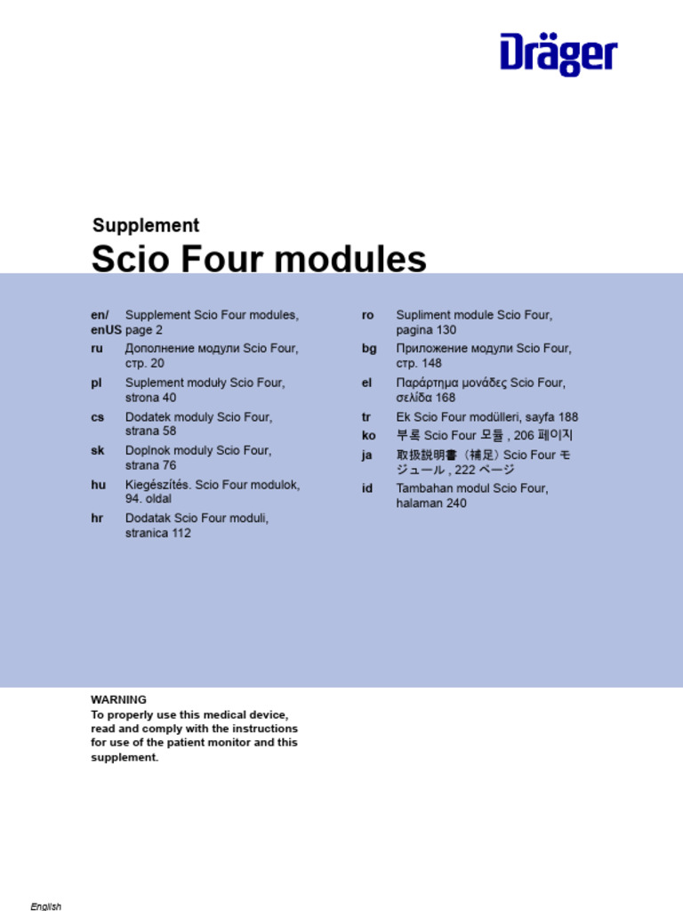 Scio Four Modules Safety Supplement | PDF | Electrical Connector ...