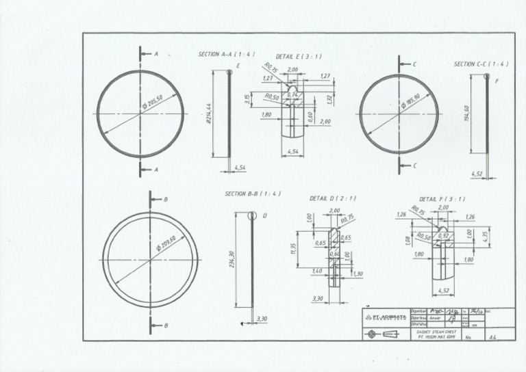 Drawing Gasket | PDF