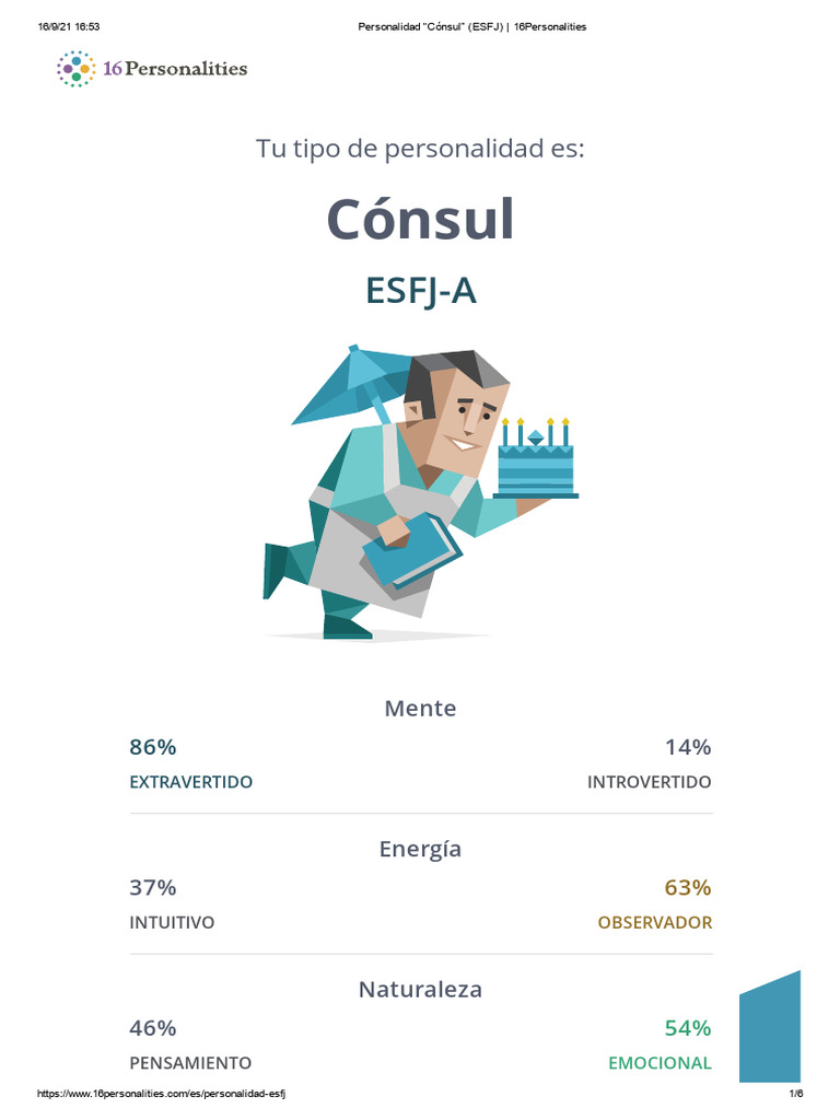 Personalidad "Cónsul" (ESFJ) - 16personalities | PDF | Moralidad ...