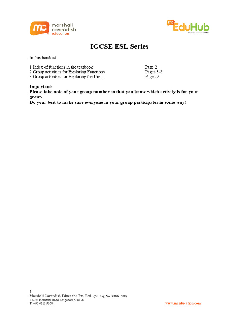 (ESL) 3. Participant Handout | PDF | Human Communication | Learning