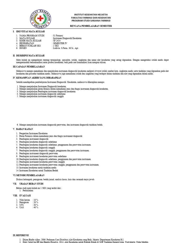 RPS Idk | PDF | Karier & Perkembangan | Sains & Matematika