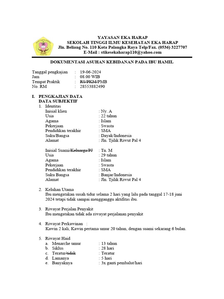 ASKEB OSCE IBU HAMIL Revisi | PDF