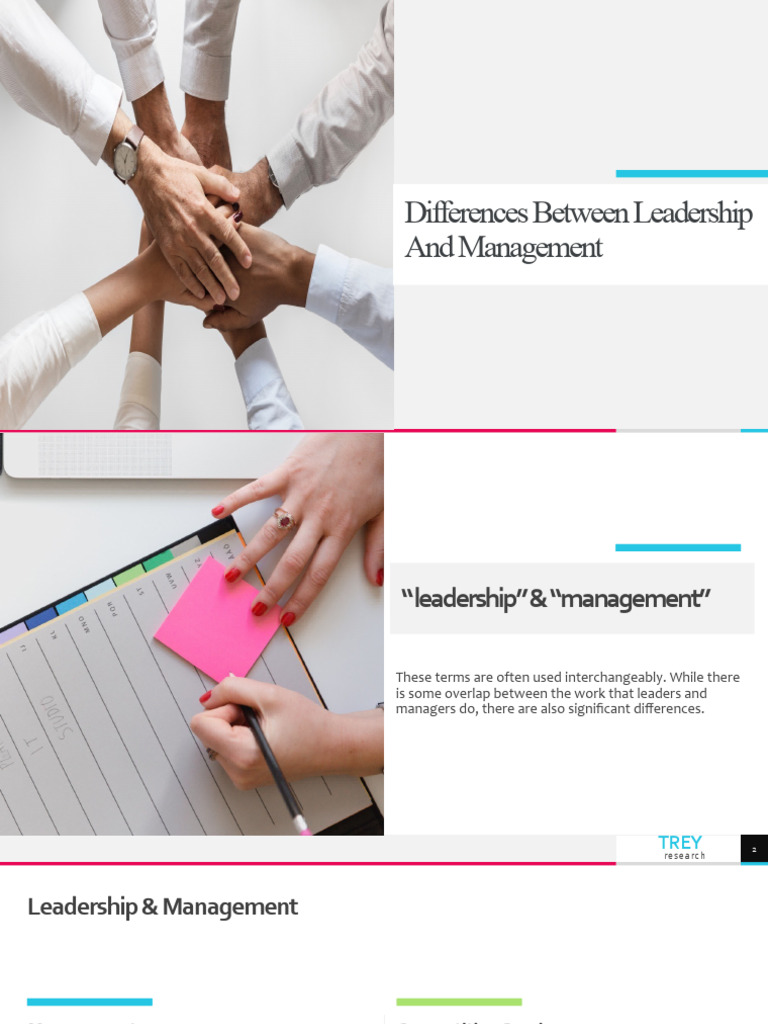 The Key Differences Between Leadership and Management Roles | PDF ...