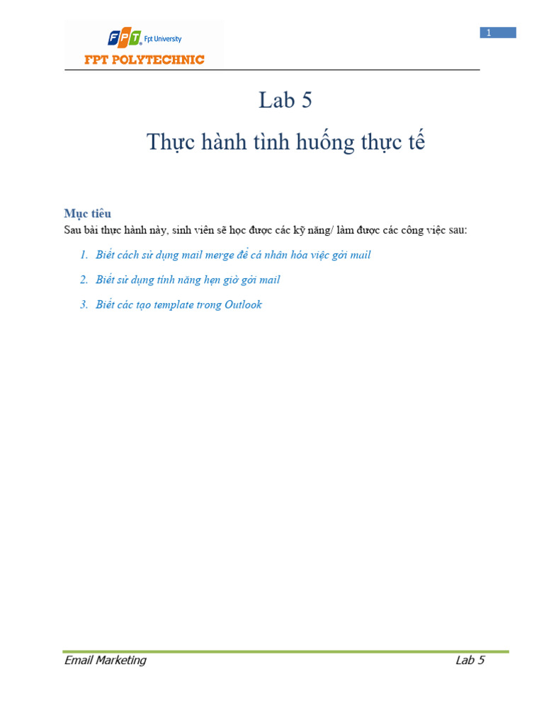 LAB 05 - Email Marketing | PDF