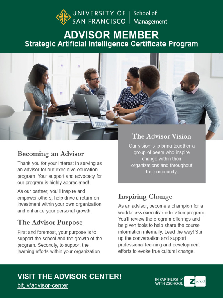 USFCA Strategic Artificial Intelligence Advisory Brochure | PDF | Cognition | Learning
