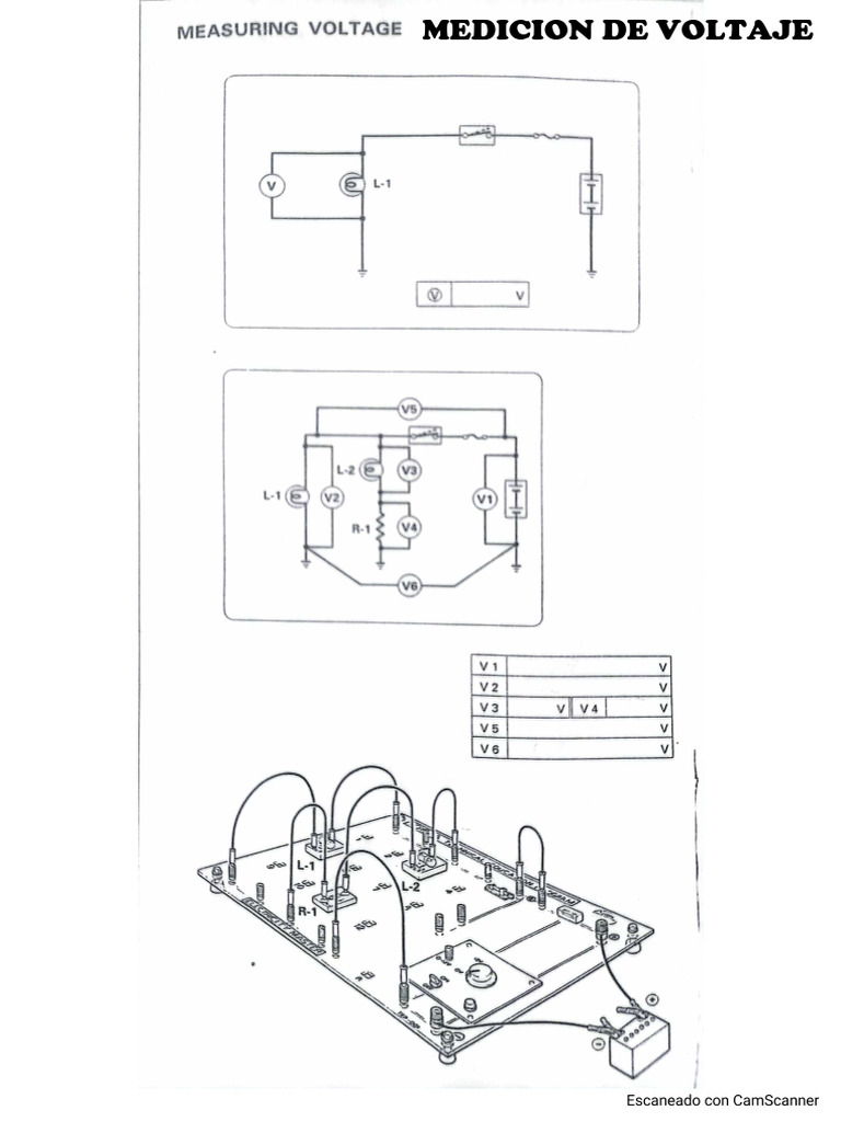 Sem. 4 Recurso-Mediciones de Voltajes | PDF | Electricidad | Ingenieria Eléctrica