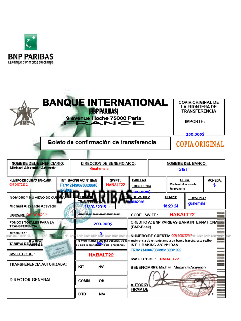 Bordereau de Virement | PDF | Transferencia bancaria | Tecnología bancaria