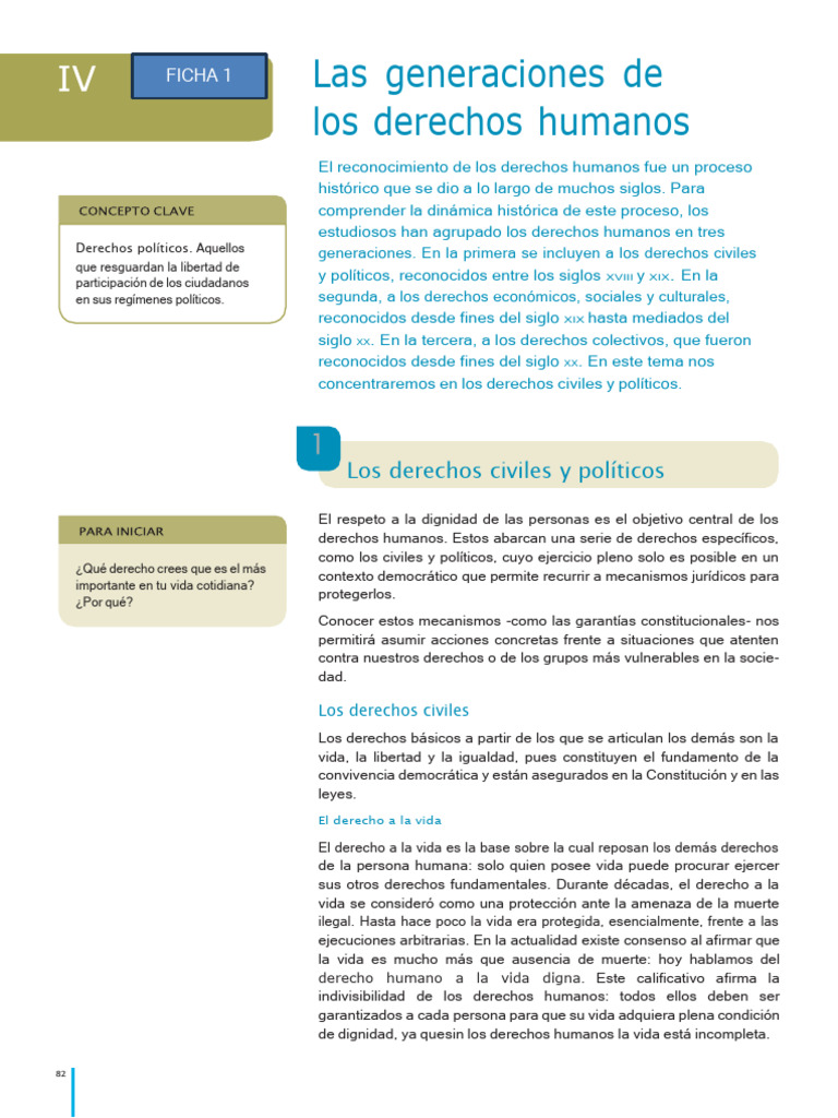 F 1-5 Iv Unidad DPCC3 | PDF | Derechos humanos | Derecho laboral