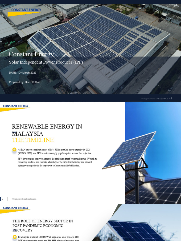 Malaysia FPV Prospects - NREL | PDF | Solar Power | Renewable Energy